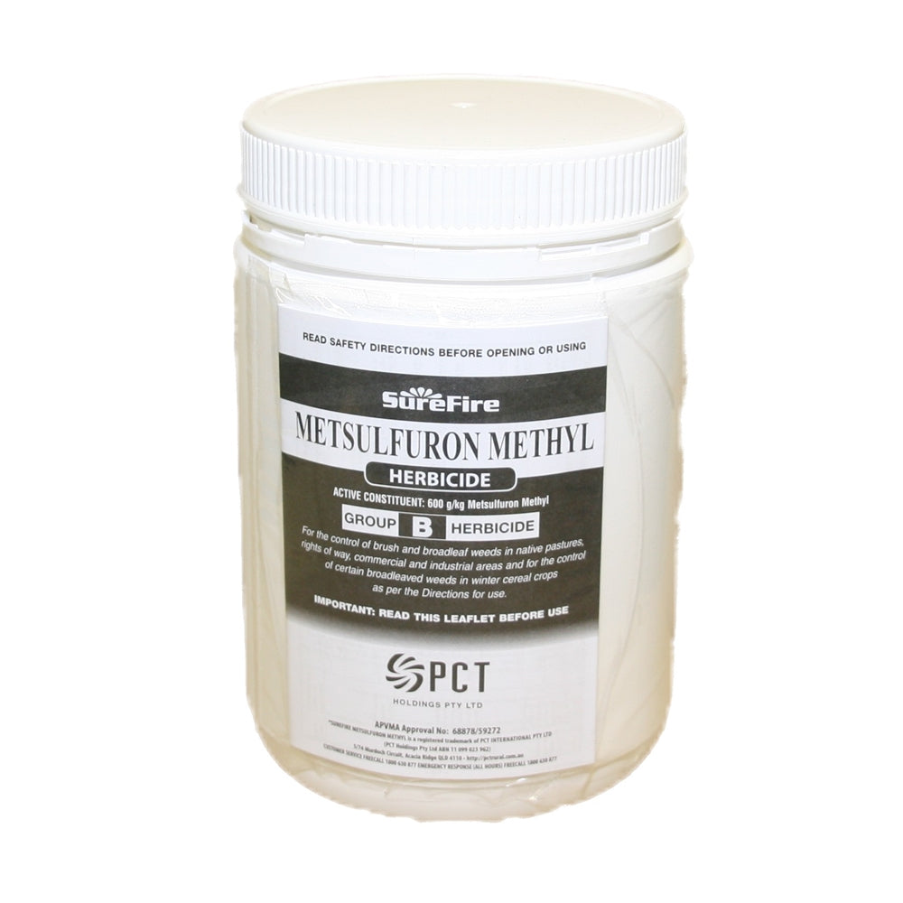 Weed Killer SureFire Metsulfuron Methyl Herbicide - 500g – Pest and ...